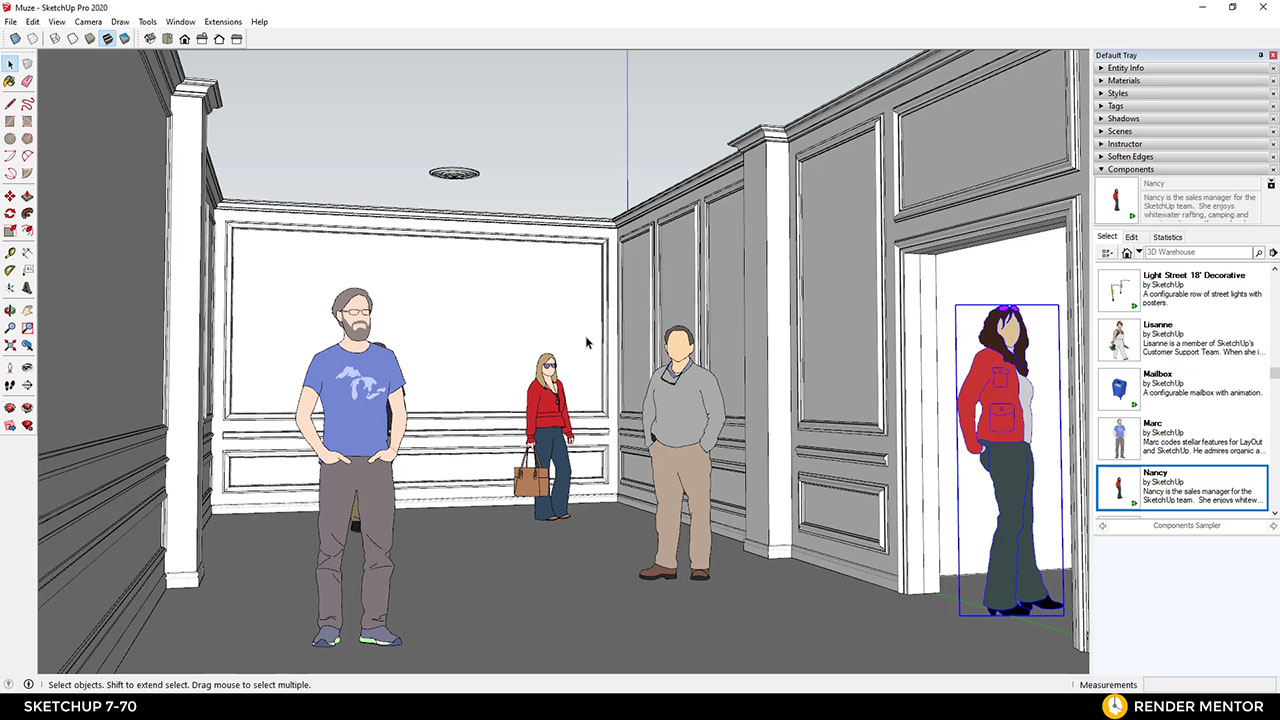 Sketchup 7'den 70'e Eğitim Seti | RenderMentor
