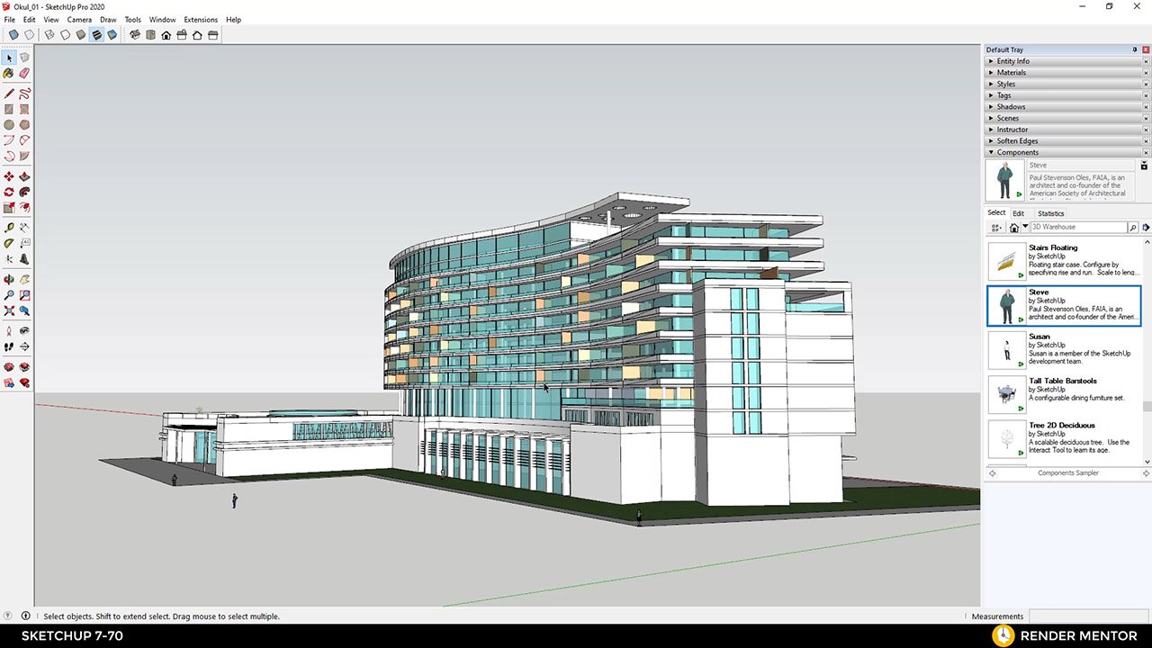 Sketchup 7'den 70'e Eğitim Seti | RenderMentor